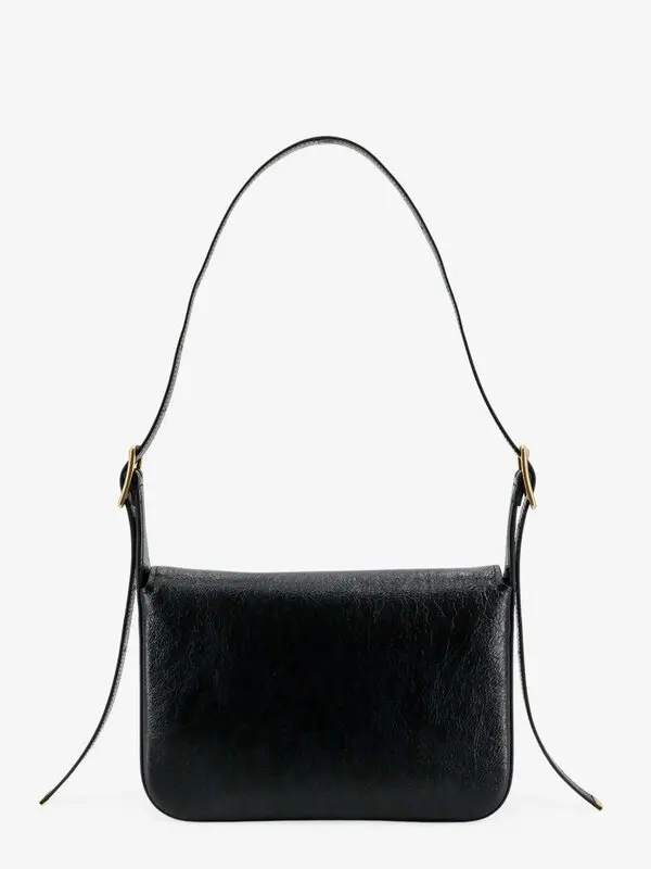 Balenciaga Arena Leather Medium Shoulder Bag - Black