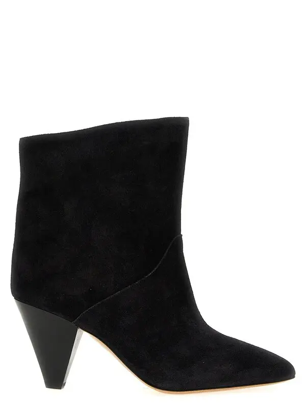 Isabel Marant Étoile Loline Suede Ankle Boots - Black