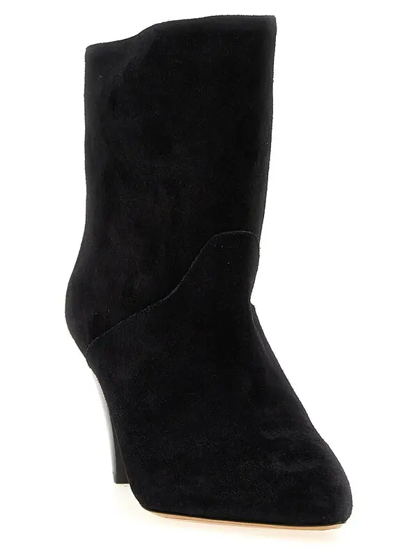 Isabel Marant Étoile Loline Suede Ankle Boots - Black