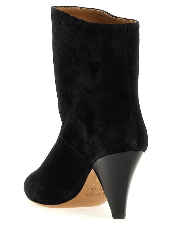 Isabel Marant Étoile Loline Suede Ankle Boots - Black