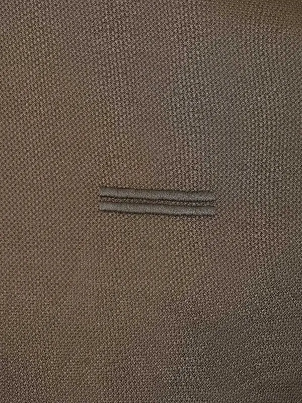 Zegna Short-sleeved Cotton Polo Shirt - Brown