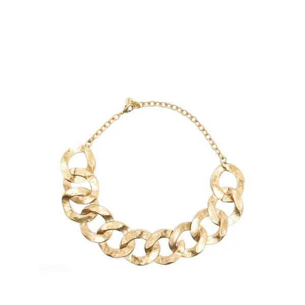 Cult Gaia Tone Hammered Effect Chain-link Necklace - Gold
