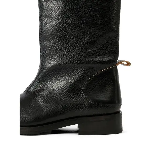 Our Legacy Leather Square Toe Boots