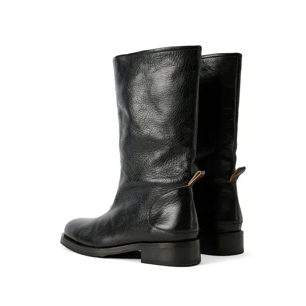 Our Legacy Leather Square Toe Boots