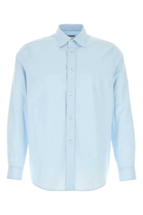 JIL SANDER Light- Poplin Shirt - Blue
