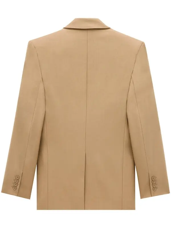 Saint Laurent Single-breasted Wool Gabardine Jacket