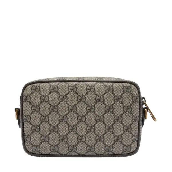 Gucci Ophidia Gg Supreme Canvas Mini Crossbody Bag - Gray