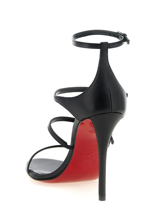 CHRISTIAN LOUBOUTIN Millenium Leather Sandals With Stiletto Heel