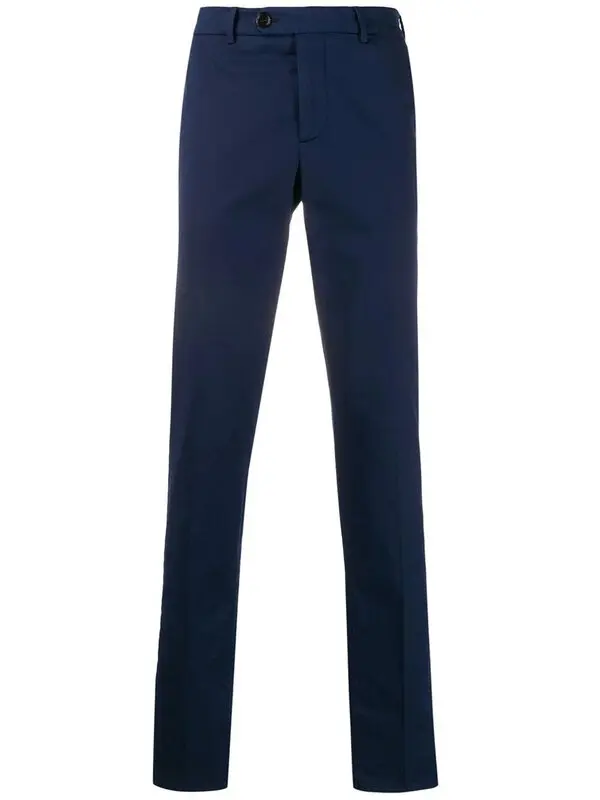 Brunello Cucinelli Garment-dyed Cotton Gabardine Slim-fit Trousers