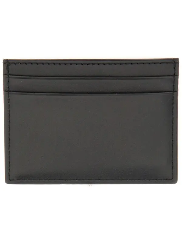 BOSS Leather Card Holder - Black