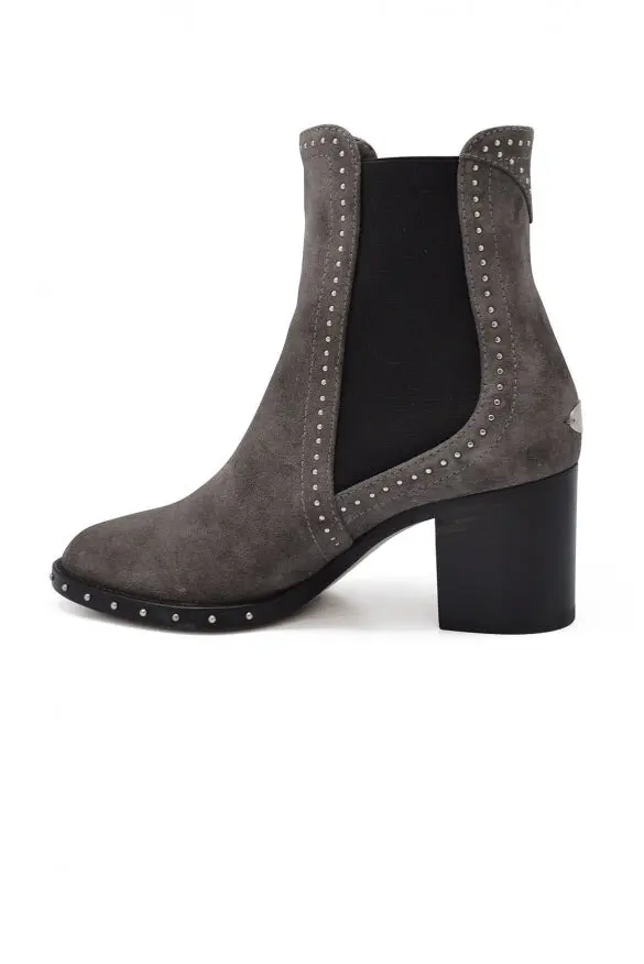 JIMMY CHOO Merril Suede Studded Ankle Boots
