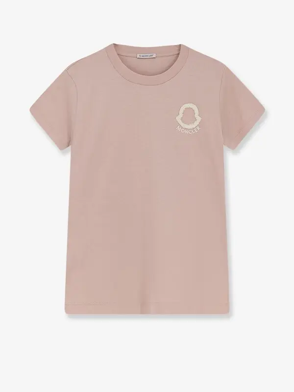 Moncler Cotton T-shirt With Flocked Logo - Multicolor