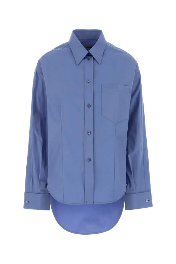 Balenciaga Cerulean Poplin Shirt - Blue