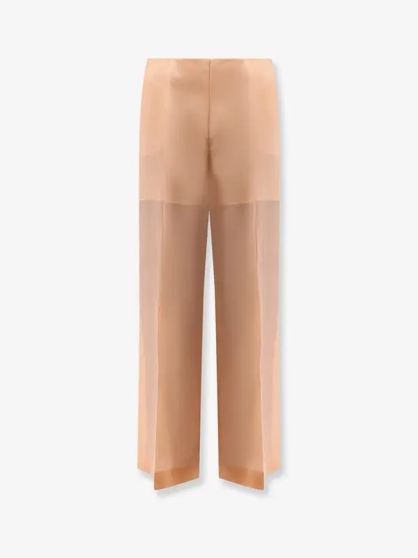 Alberta Ferretti Silk Trousers - Multicolor