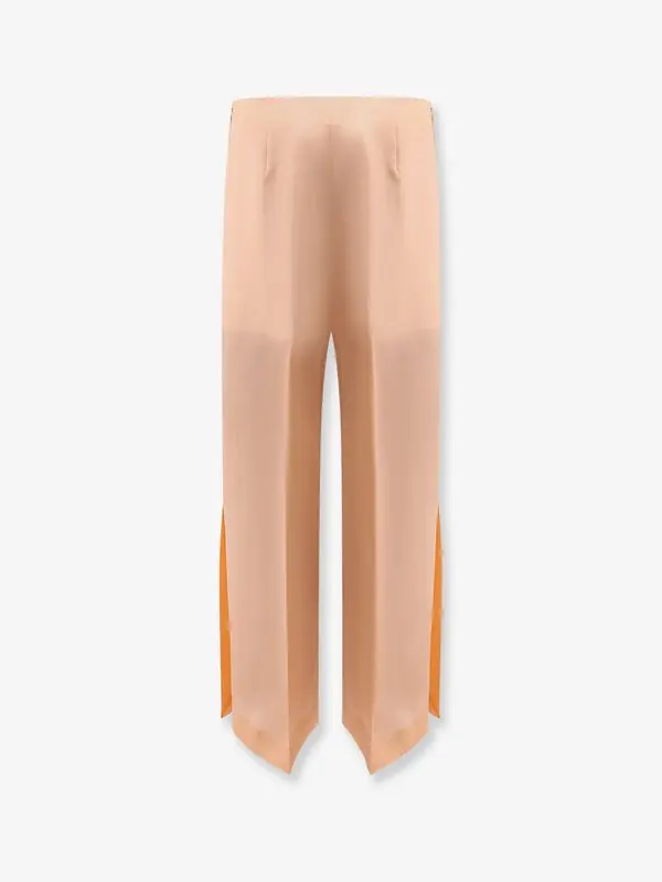 Alberta Ferretti Silk Trousers - Multicolor