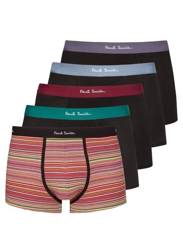 Paul Smith Pack Of Five Boxer Shorts - Black