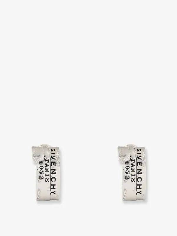 Givenchy Tape Earrings In Metal And Enamel - Multicolor