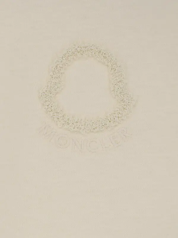 Moncler Cotton T-shirt With Flocked Logo - Multicolor