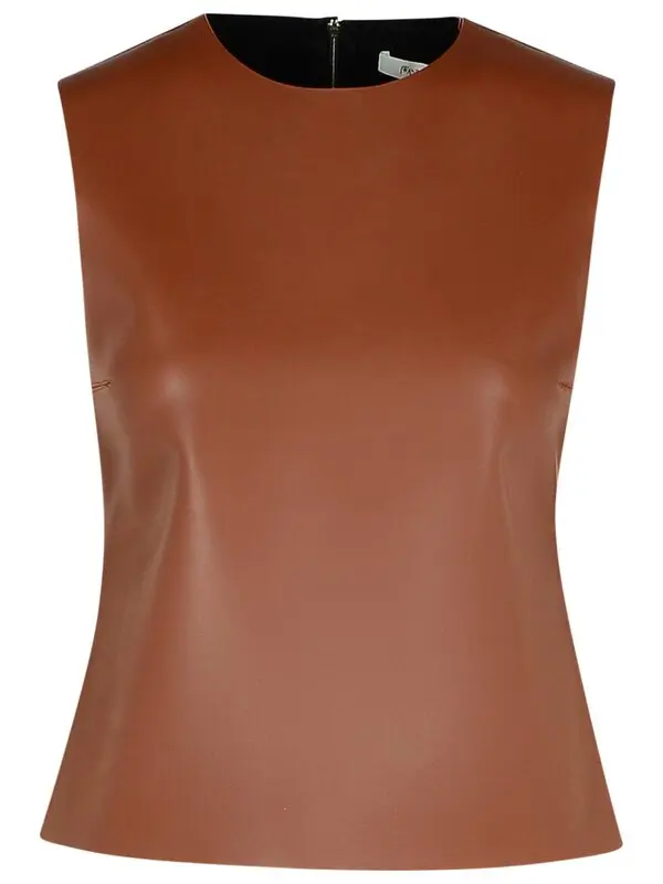 JW Anderson Leather Tank Top - Brown