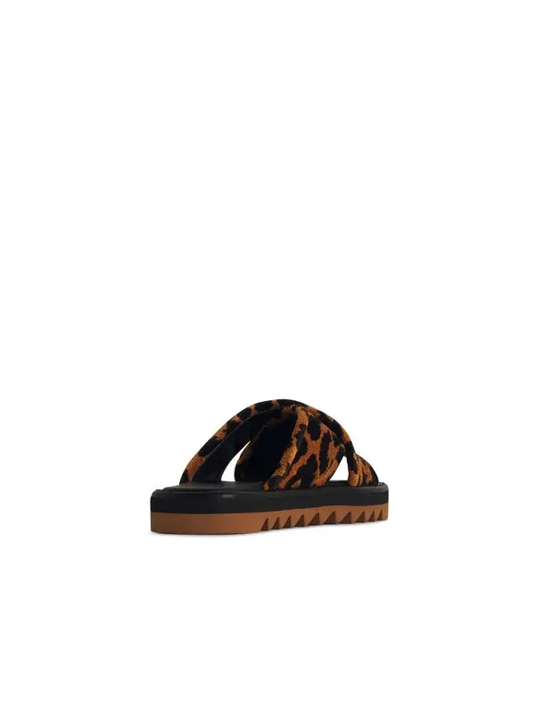 Stella McCartney Leopard Print Slippers