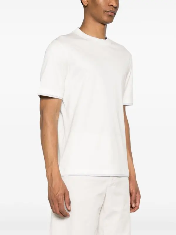 Brunello Cucinelli T-shirt With Faux-layering - Multicolor