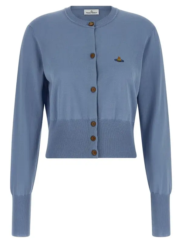 VIVIENNE WESTWOOD Bea Cropped Cardigan - Blue