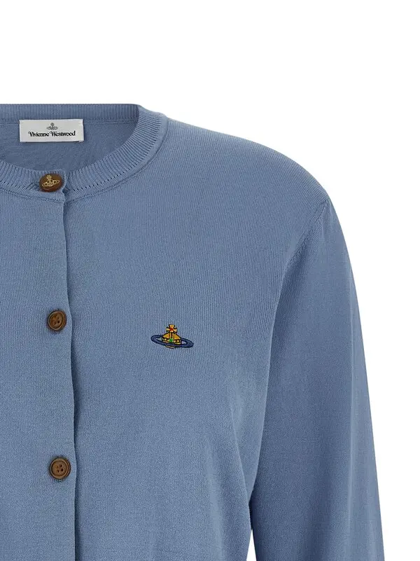 VIVIENNE WESTWOOD Bea Cropped Cardigan - Blue