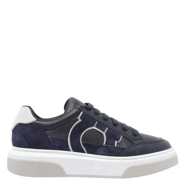 FERRAGAMO Gancini Low Sneakers - Blue