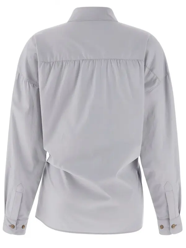 LEMAIRE Lemmaire Straight Collar Twisted Shirt - Gray