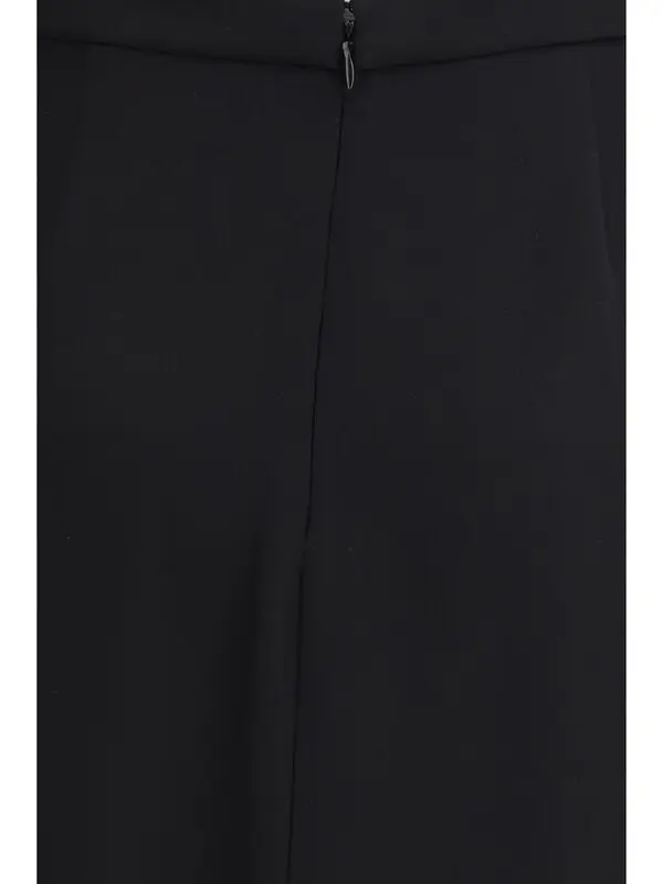 Valentino Garavani Long Cady Couture Skirt - Black