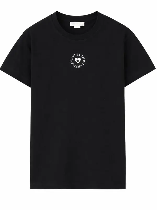 Stella McCartney Cotton Logo T-shirt - Black