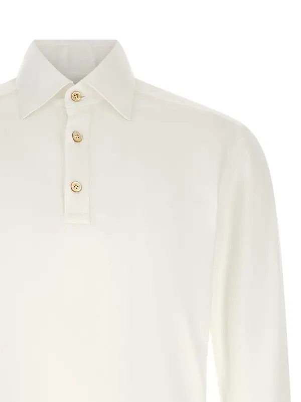 Kiton Positano' Polo Shirt - White