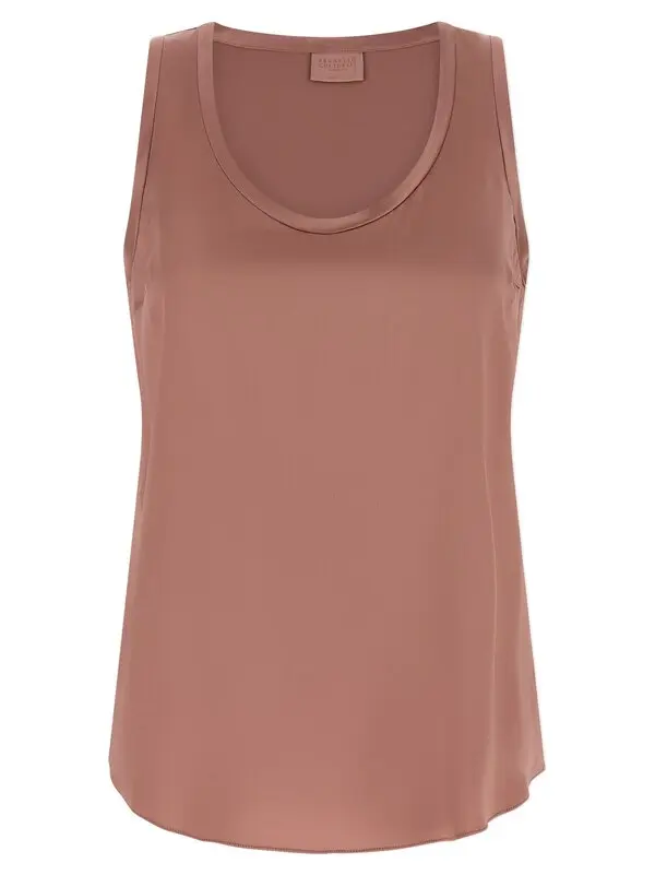 Brunello Cucinelli Silk Blend Top - Pink