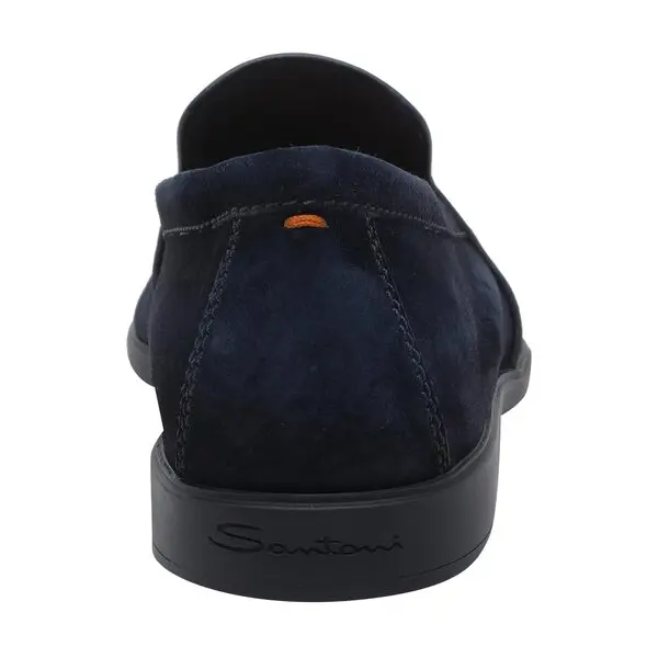 Santoni Malibu Suede Loafers - Blue