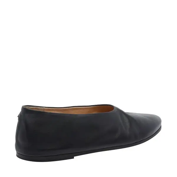 Marsèll Coltellaccio Leather Effect Flats - Black