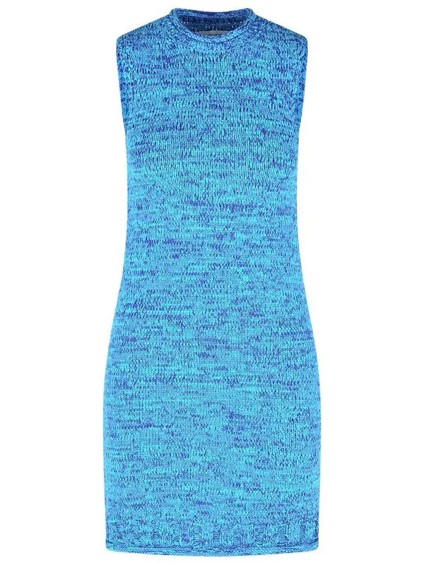 JW Anderson Space Dye' Cotton Blend Dress - Blue