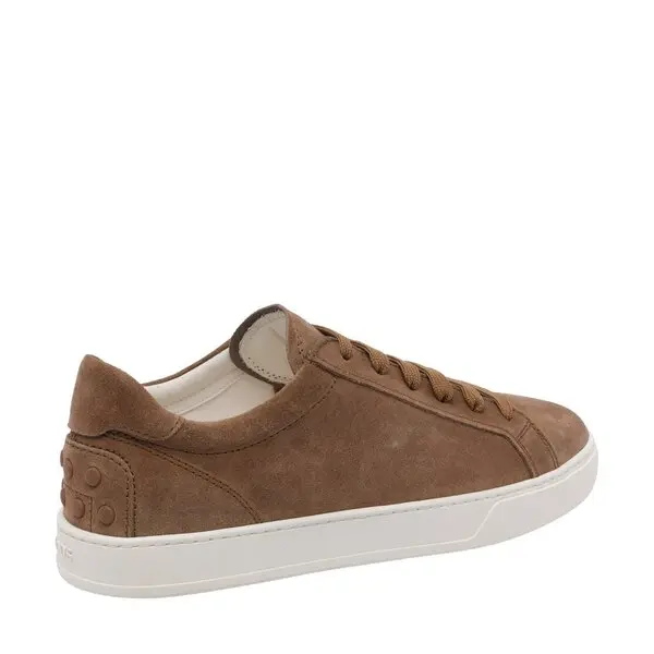 TOD'S Suede Lace-up Sneakers - Brown