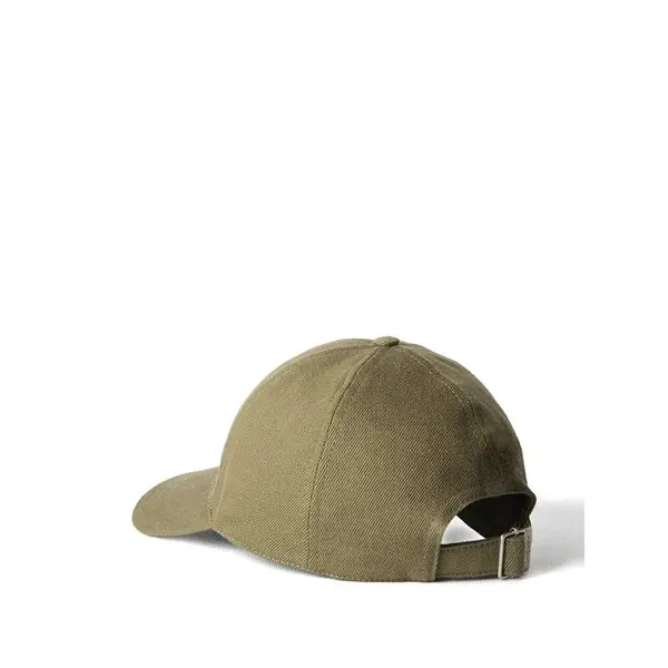 Saint Laurent Cotton Baseball Cap - Green