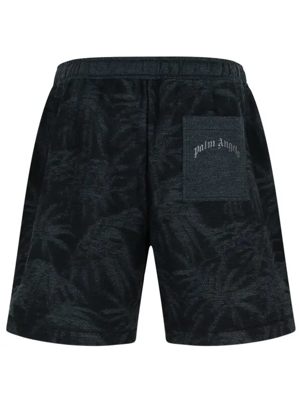 Palm Angels Cotton Bermuda Shorts With Drawstring
