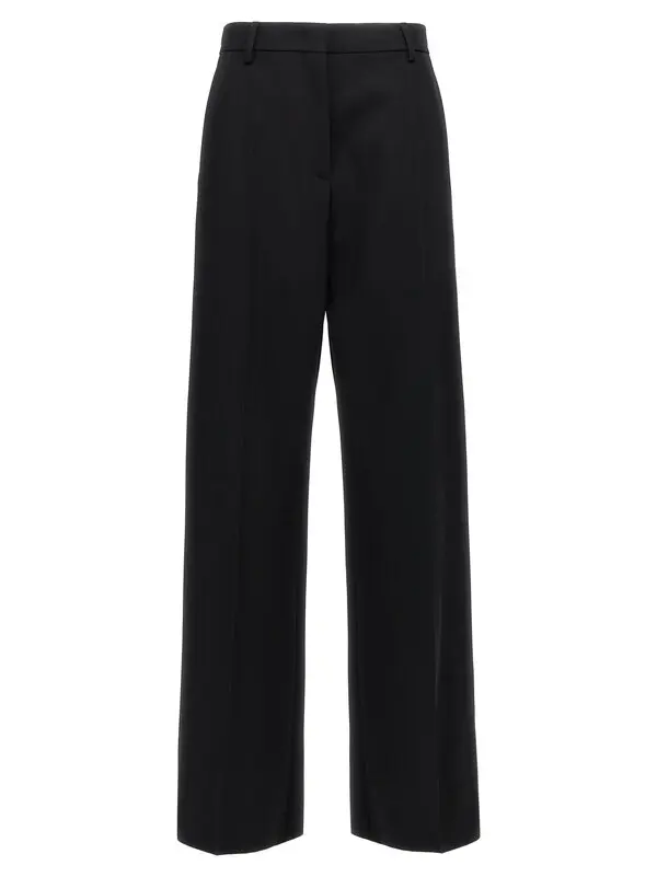 Valentino Garavani Wide Leg Trousers - Black