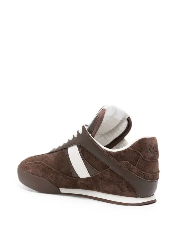 Chloé Kick Leather Sneakers With Logo Detail