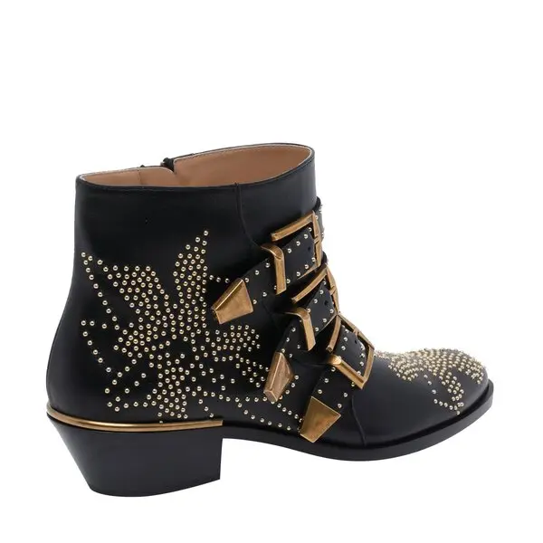 Chloé Susan Booties With Bead And Buckle Detail