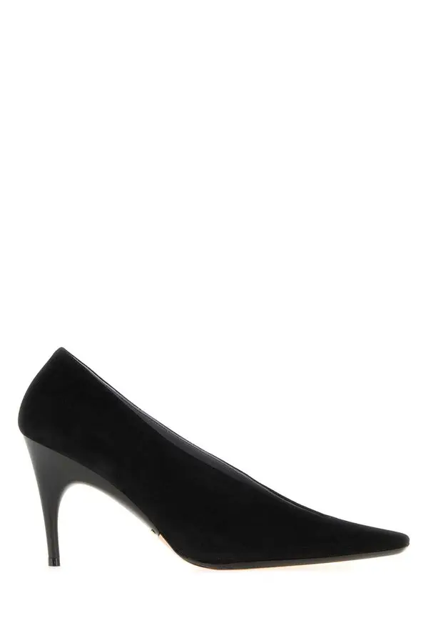 Balenciaga Suede Duchesse 90 Pumps - Black