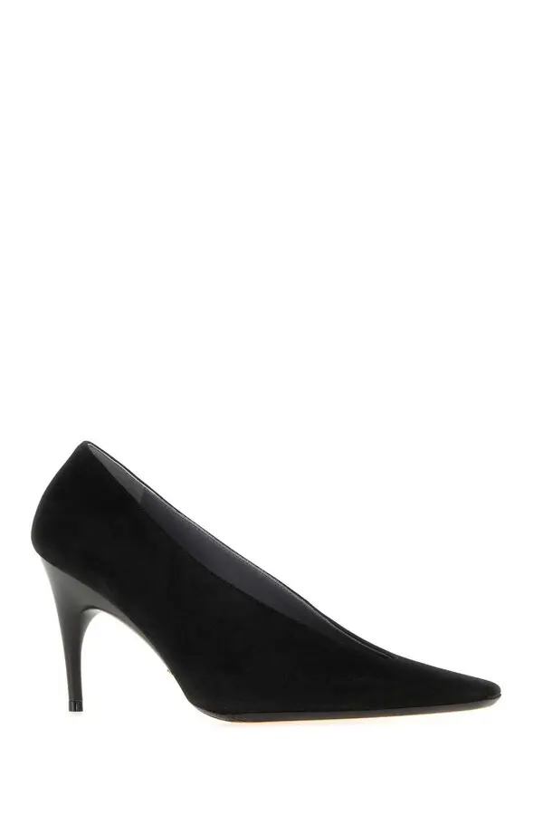 Balenciaga Suede Duchesse 90 Pumps - Black