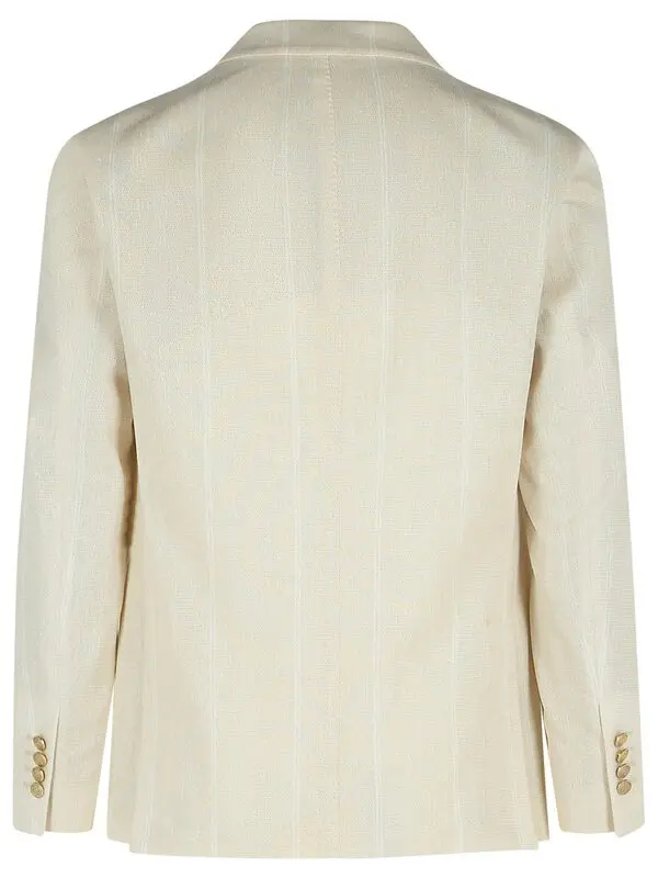 Eleventy Cotton Blend Blazer - Cream