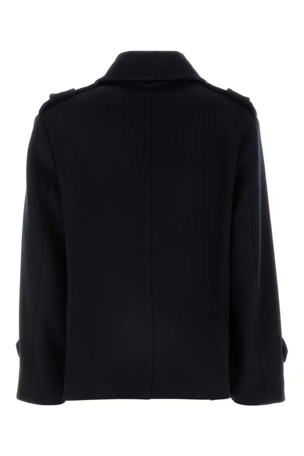 Max Mara Wool Blend Laveno Coat - Blue