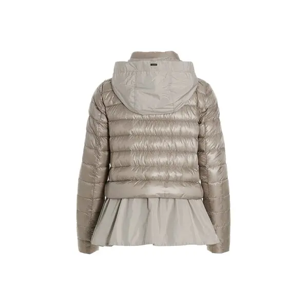 Herno Ultralight Down Jacket With Peplum Detail