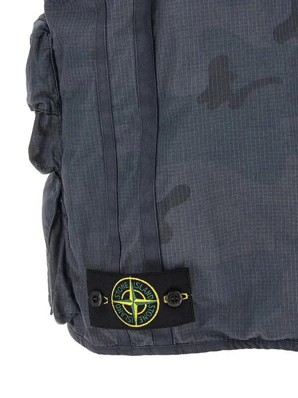 Stone Island Camouflage Print Utility Vest