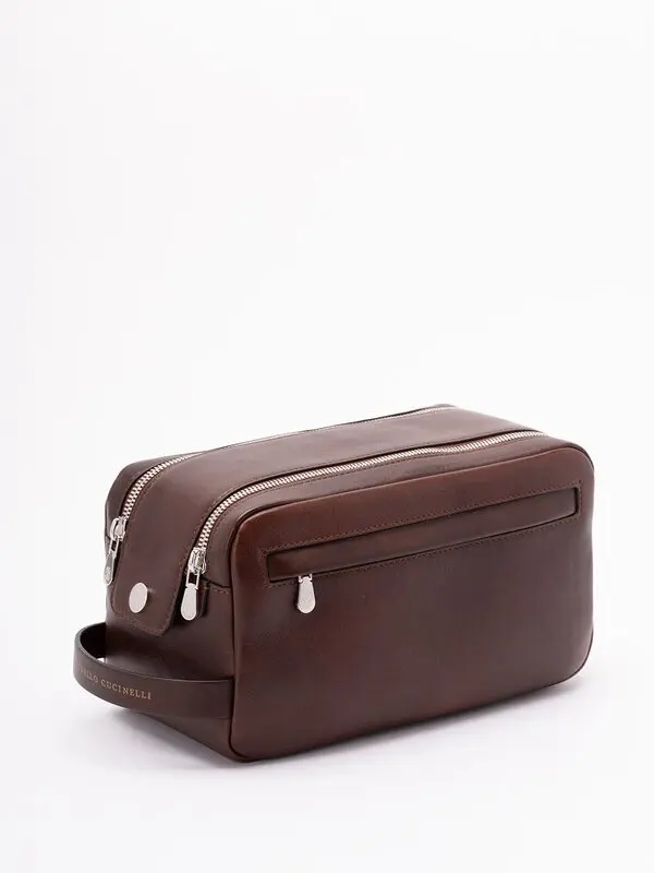 Brunello Cucinelli Beauty Case With Double Zipper - Multicolor
