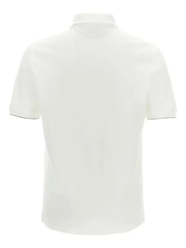 Brunello Cucinelli Short Sleeve Polo Shirt With Logo - Multicolor